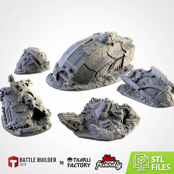 Destroyed Titan Terrain – Kiwi Tabletop